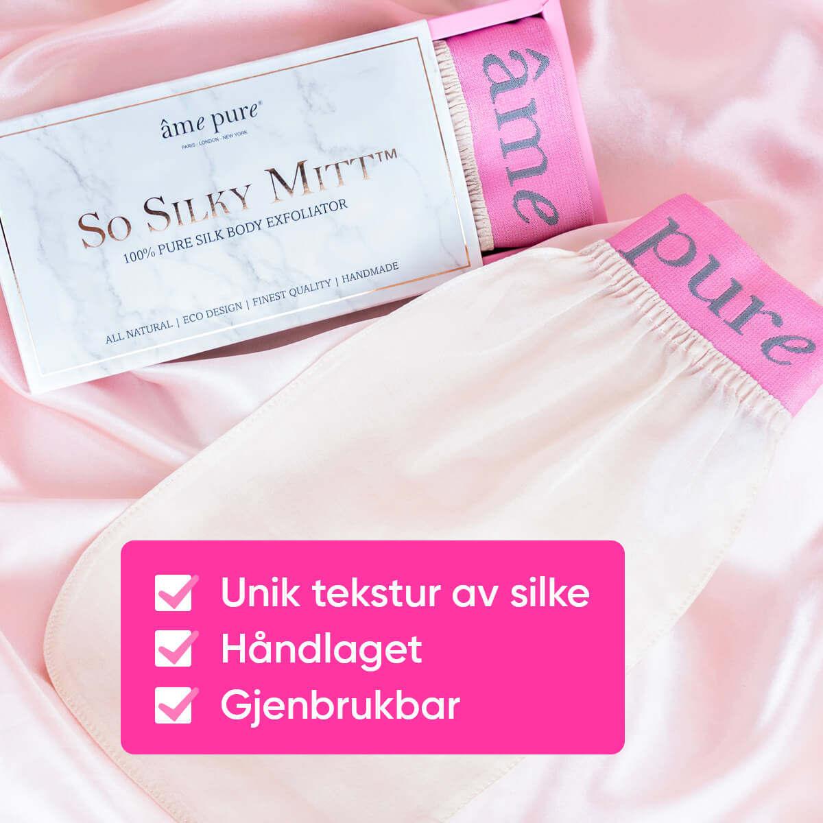 So Silky Mitt™️ | 100% Silke | Glatt kropp på sekunder | âme pure ...